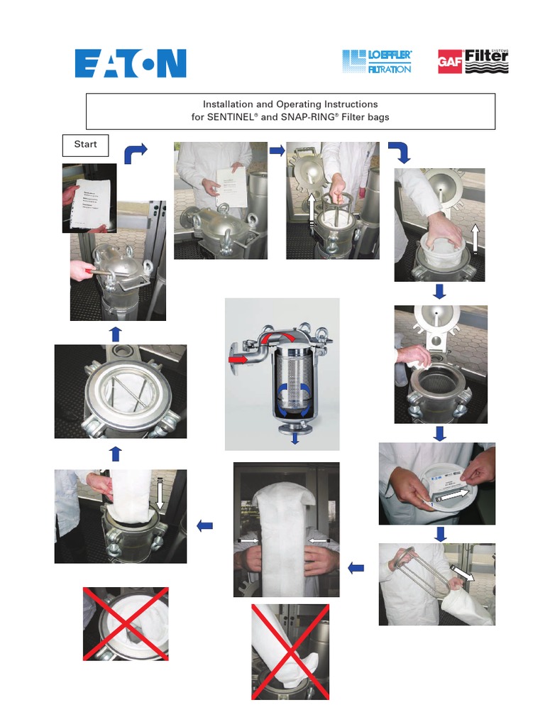 Sentinel and Snap-Ring Filter Bags - Eaton Logo | PDF