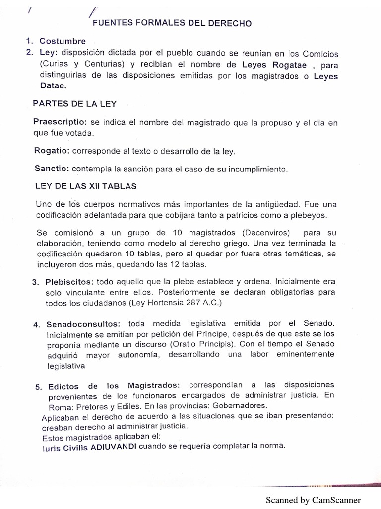 Fuentes Formales Del Derecho | PDF