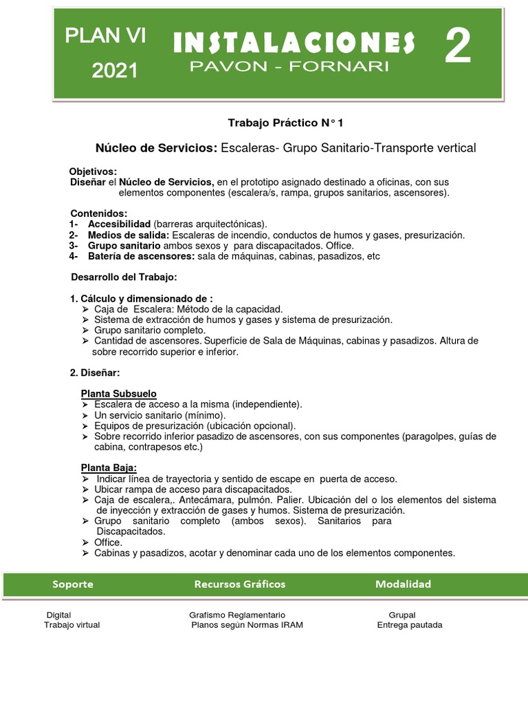 TP #1 - Núcleo de Servicios 2021 | PDF | Ascensor | Informática y ...
