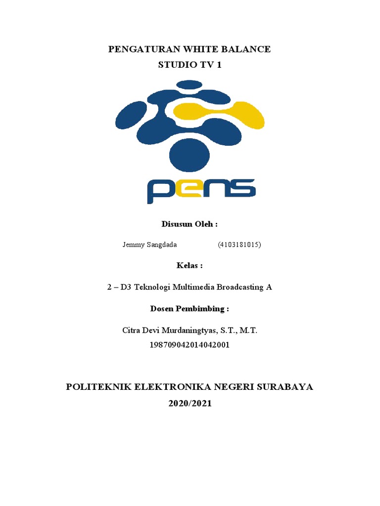 Jemmy Sangdada - Pengaturan White Balance | PDF