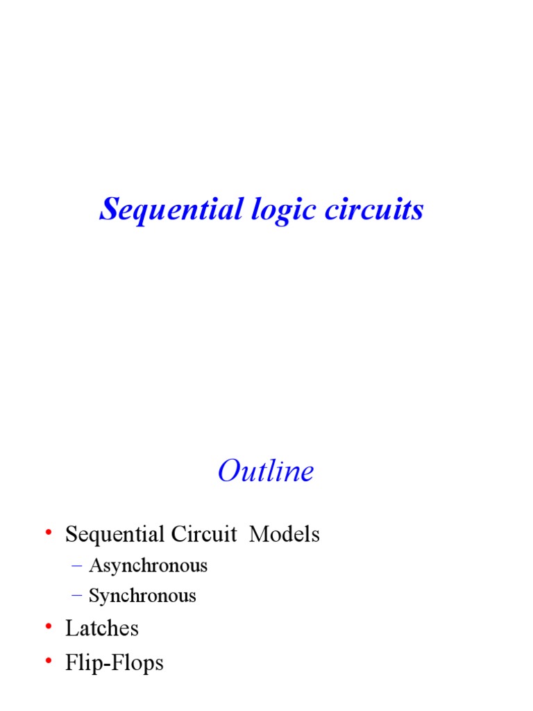 Sequential Logic Circuits | PDF | Logic Gate | Electronic Design