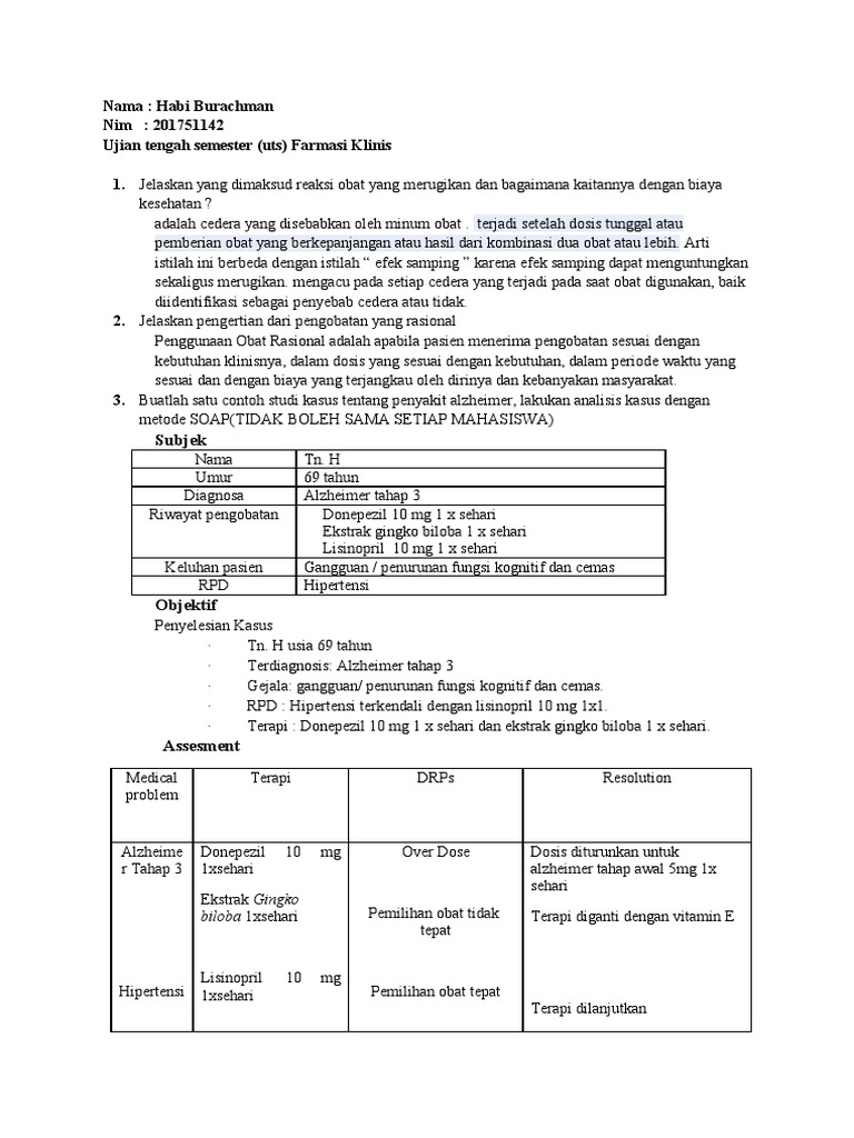 Jelaskan Yang Dimaksud Reaksi Obat Yang Merugikan Dan Bagaimana ...