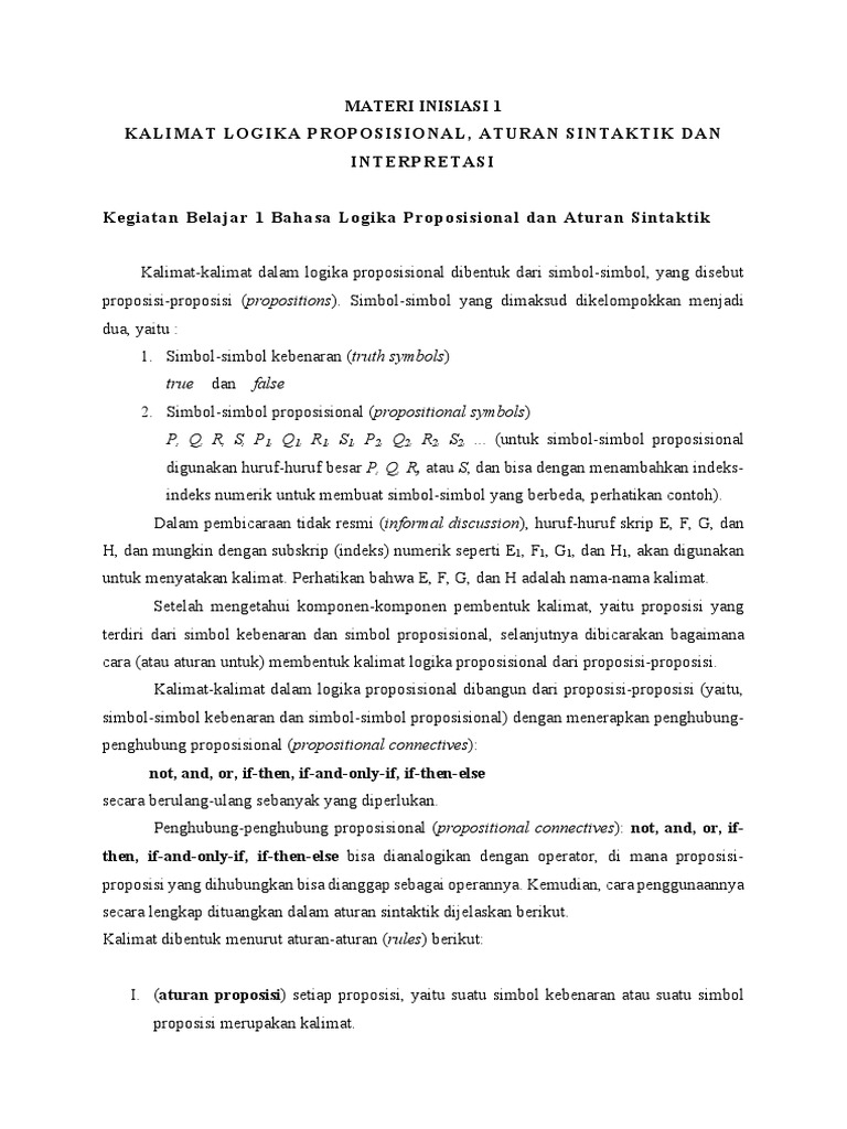 Materi Inisiasi 1 | PDF | Seni & Disiplin Bahasa