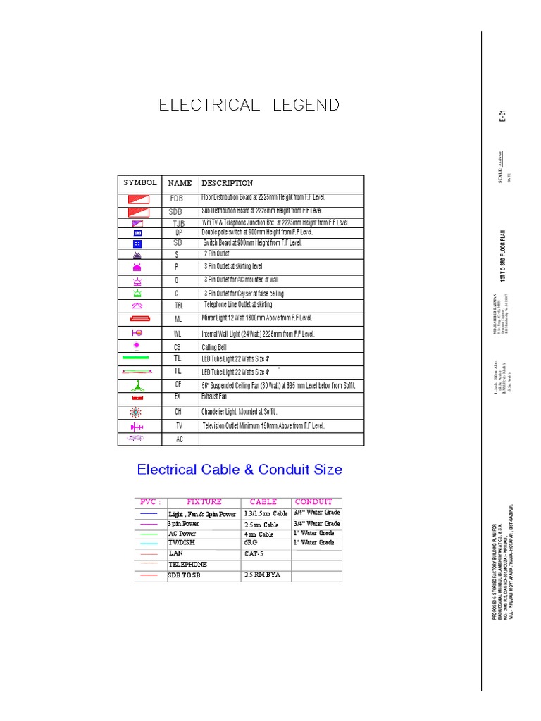 Electrical Fixture Layout Plan For Ground Floor 01 | PDF | Electrical ...