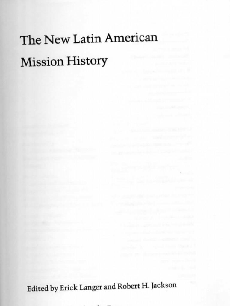 The New Latin American Mission History | PDF | Spanish Empire ...
