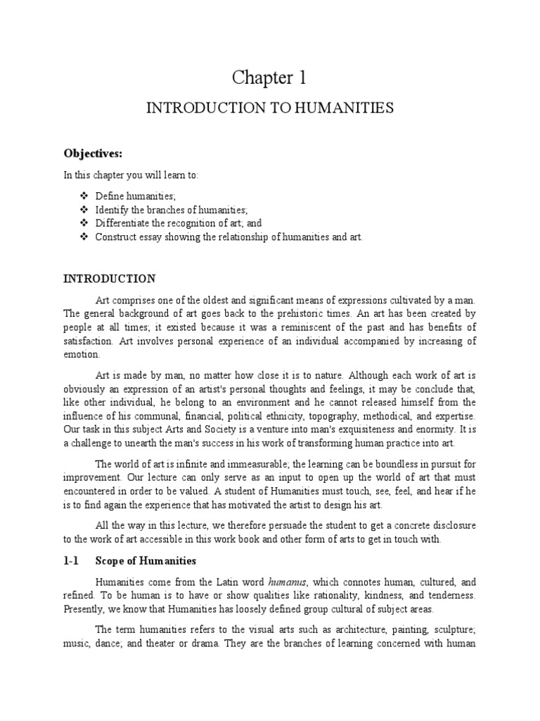 Reading in Visual Arts Chapter 1 | PDF | Humanities | Paintings