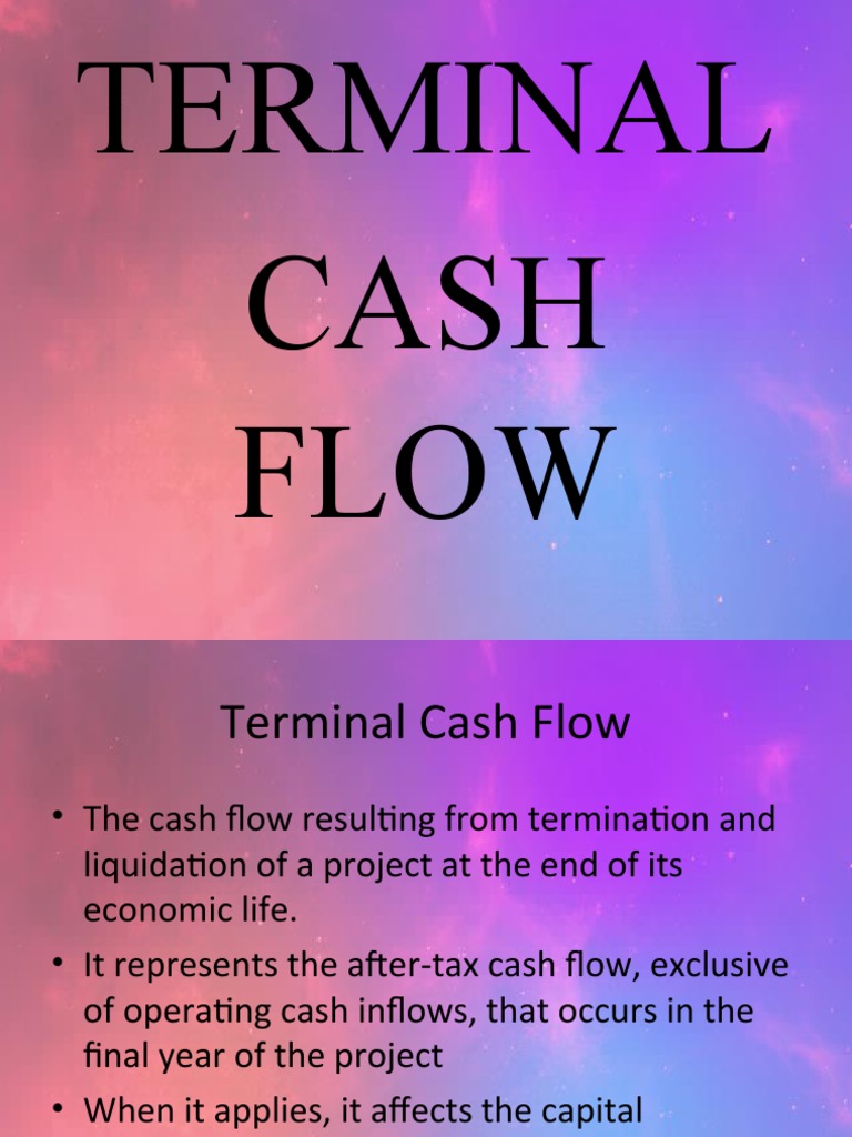 Terminal Cash Flow | PDF | Book Value | Working Capital