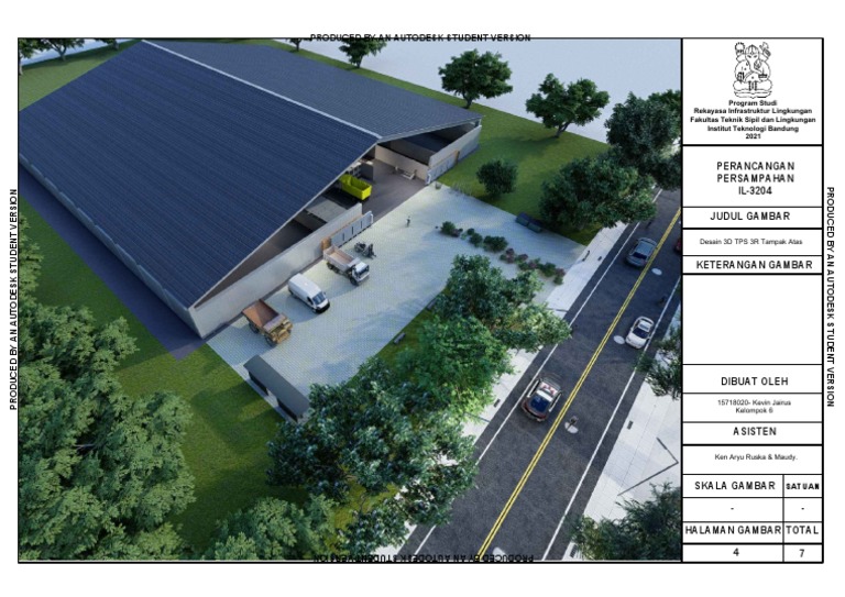 Denah TPS 3R Tampak Atas | PDF