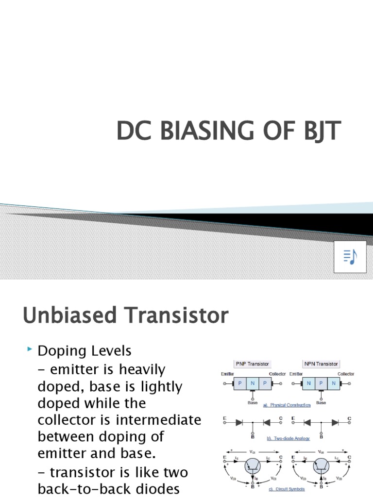 DC Biasing of BJT With Narration | PDF
