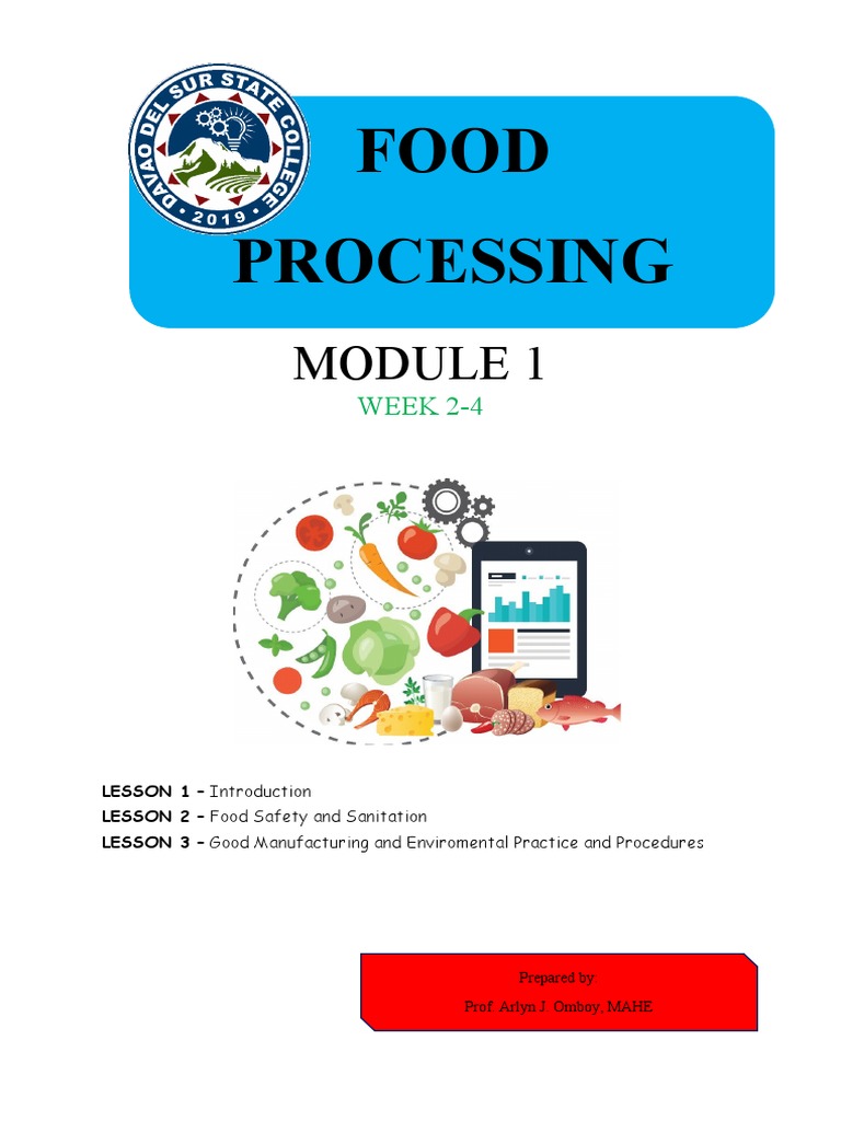 Food Processing Module 1 | PDF | Food Preservation | Hazard Analysis ...