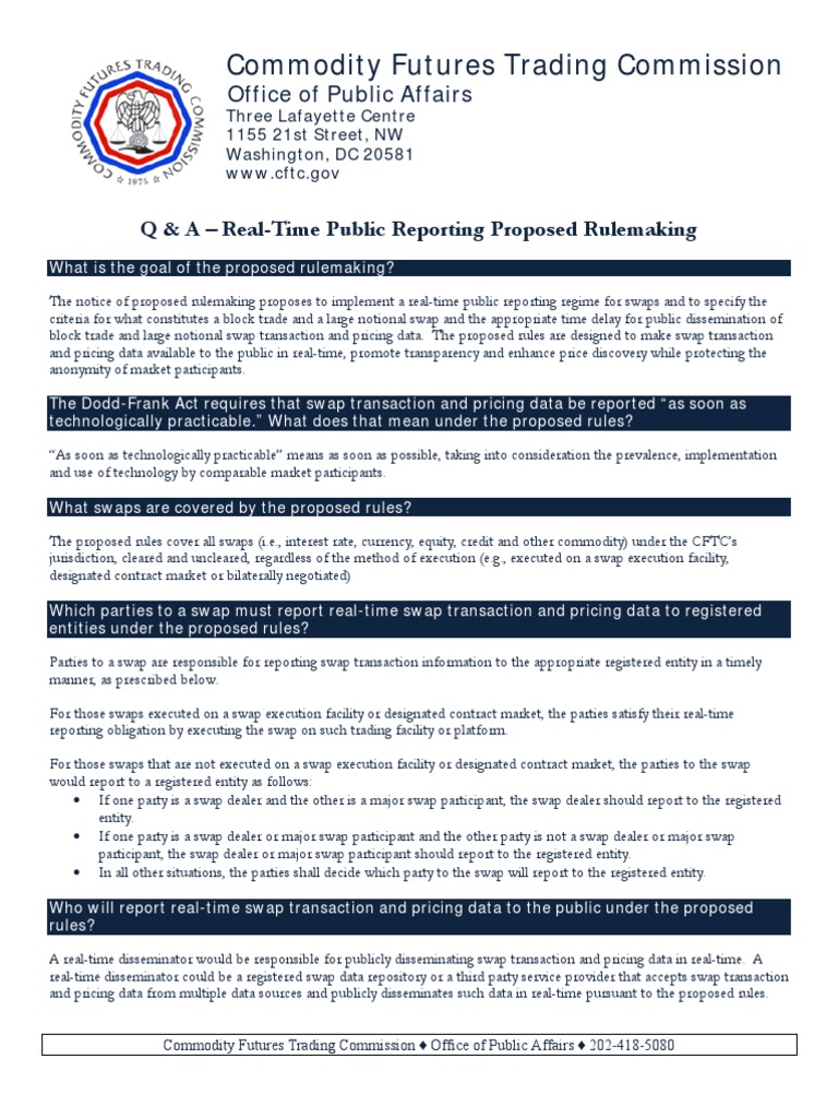 RTPR Qa | Download Free PDF | Swap (Finance) | Commodity Futures ...