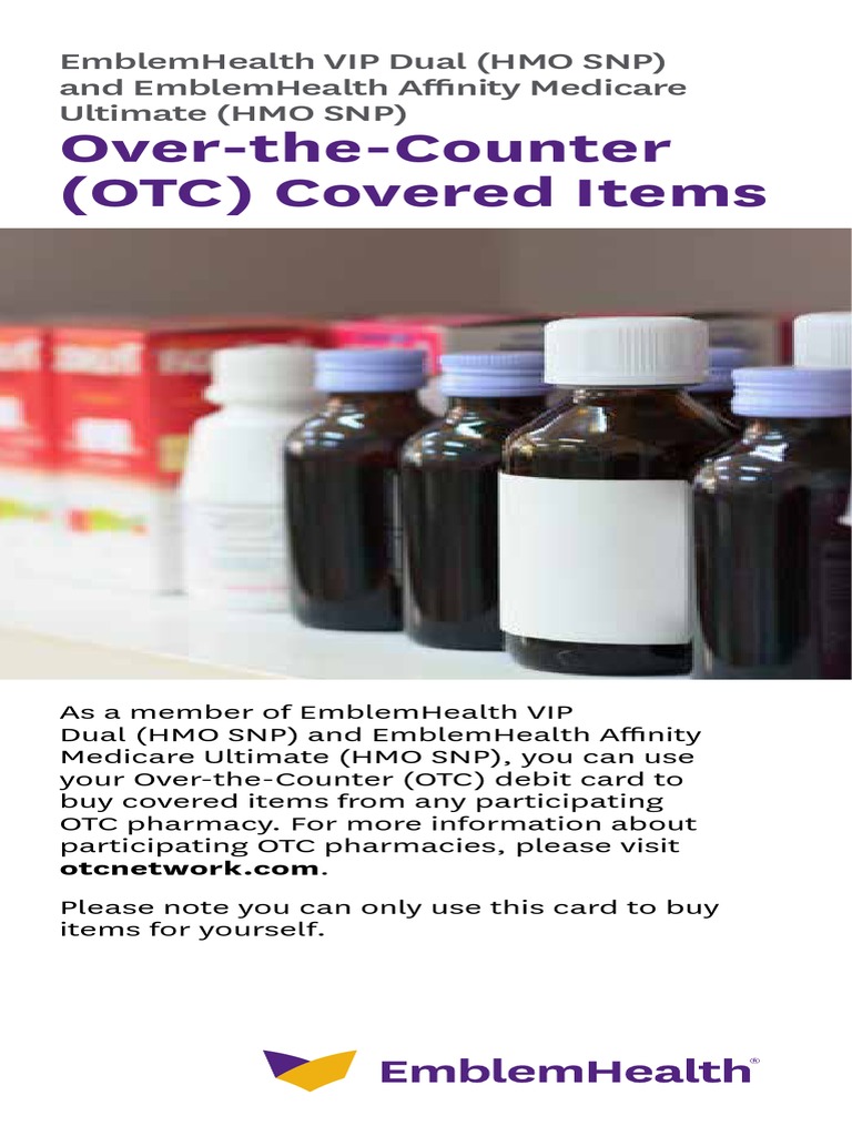 Over-the-Counter (OTC) Covered Items | PDF | Topical Medication ...