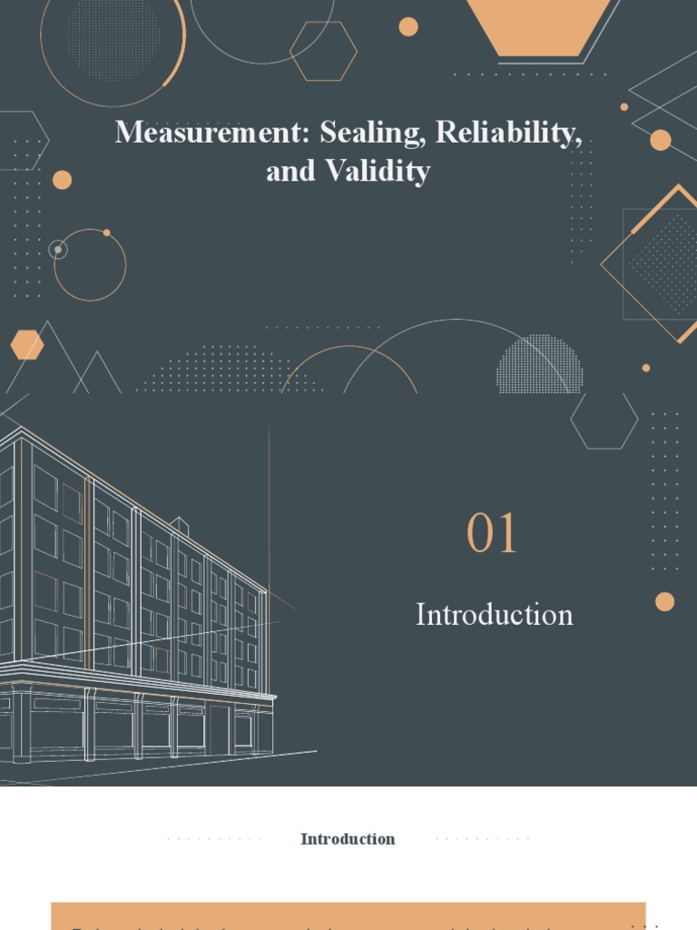 Measurement Scaling, Reliability and Validity | PDF | Pengembangan Diri | Sains & Matematika