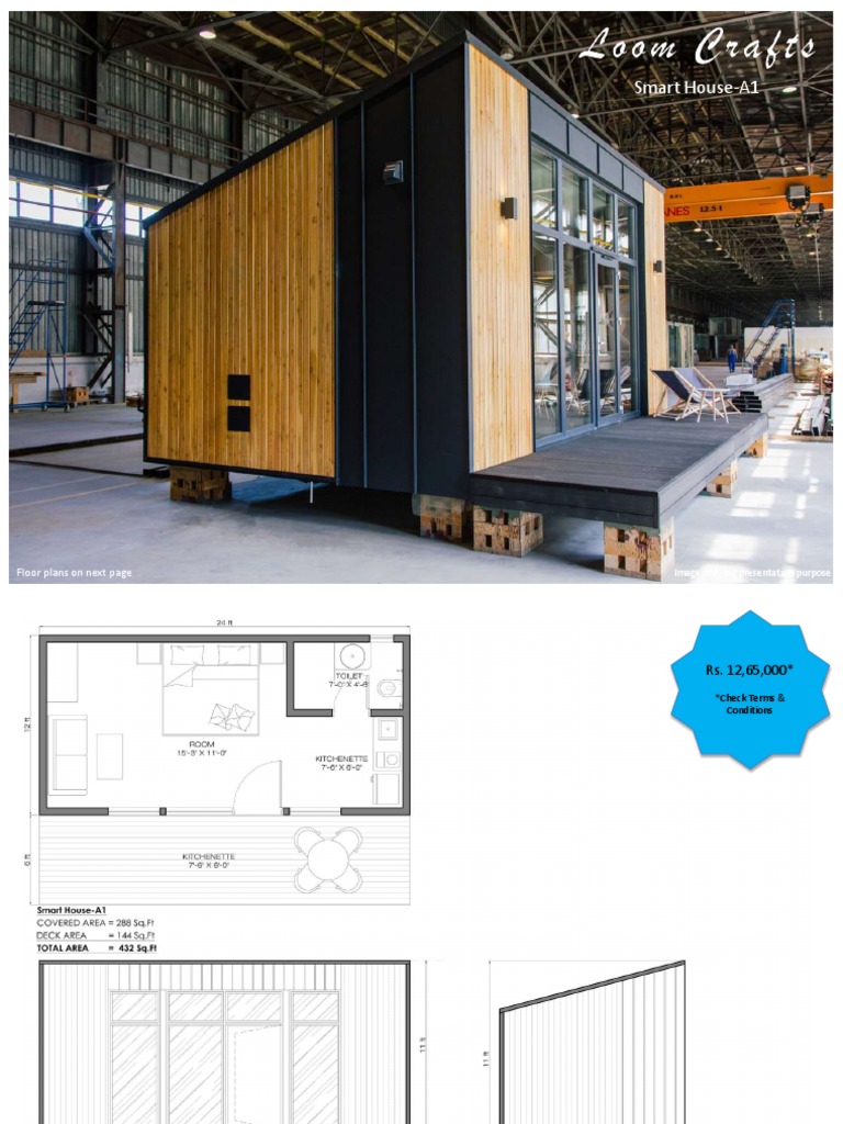 Smart House A1 (Layouts & Costings) | PDF | Wall | Roof