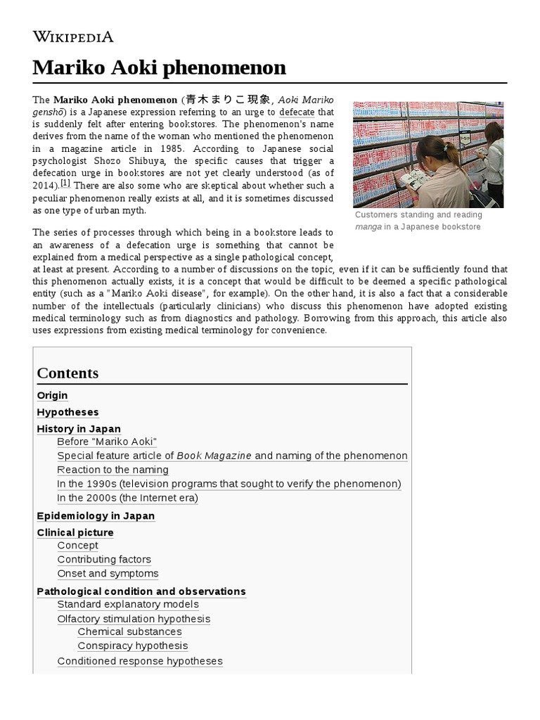 Mariko Aoki Phenomenon | PDF | Psychological Concepts | Psychology