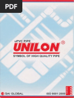 Technical Data Sheet - uPVC Pipe CLASS - 4 | PDF | Polyvinyl Chloride | Building Materials