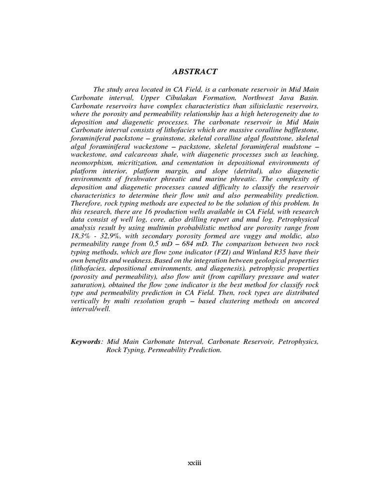 Keywords: Mid Main Carbonate Interval, Carbonate Reservoir ...