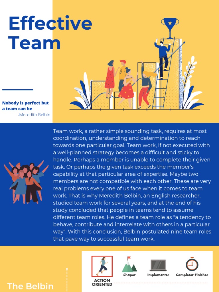 Belbin's 9 Team Roles Explained | PDF | Extraversion And Introversion ...