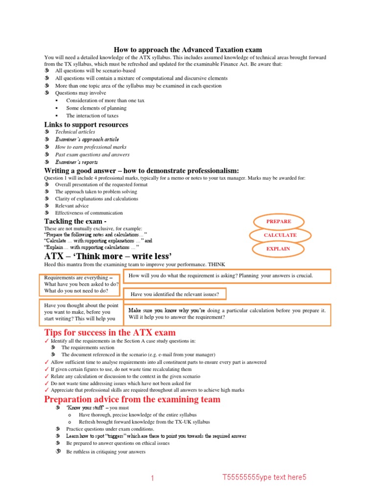 ATX IRC M20 Mind Maps | PDF | Trust Law | Tax Deduction