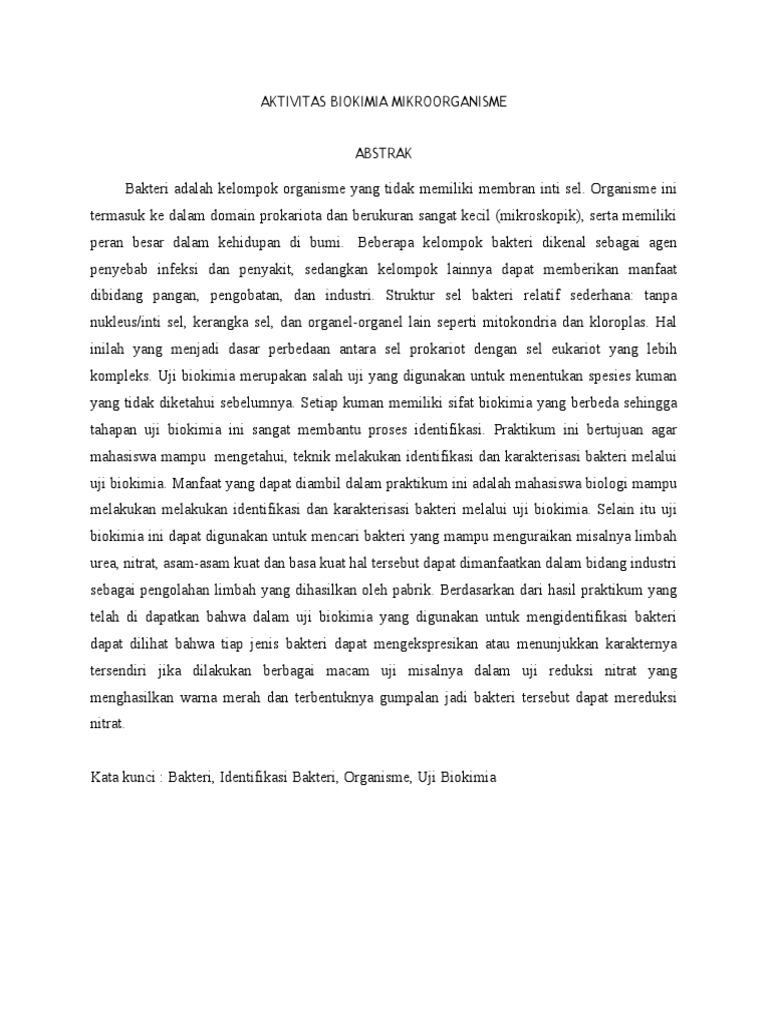 Aktivitas Biokimia Mikroorganisme | PDF