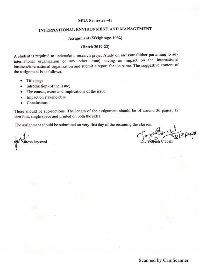 IEM Assignment | PDF