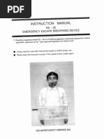 SCBA User Manual and Maintenance Guide | PDF | Valve | Breathing