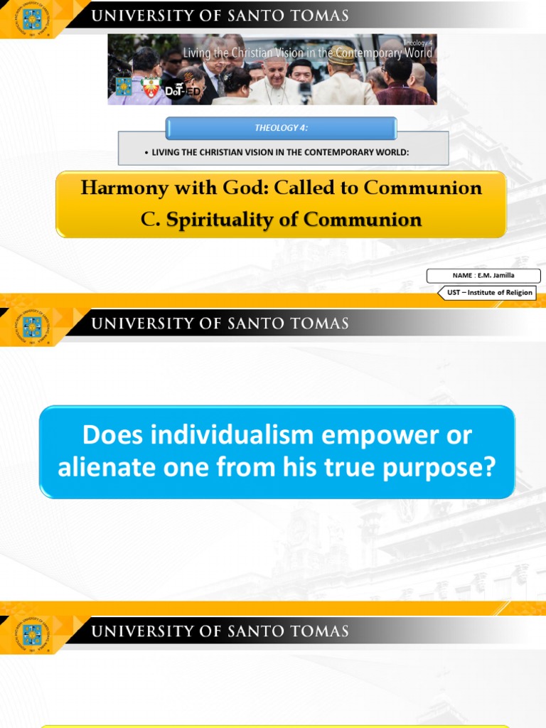 The Burdens of Individualism: Living the Christian Vision of Communion ...