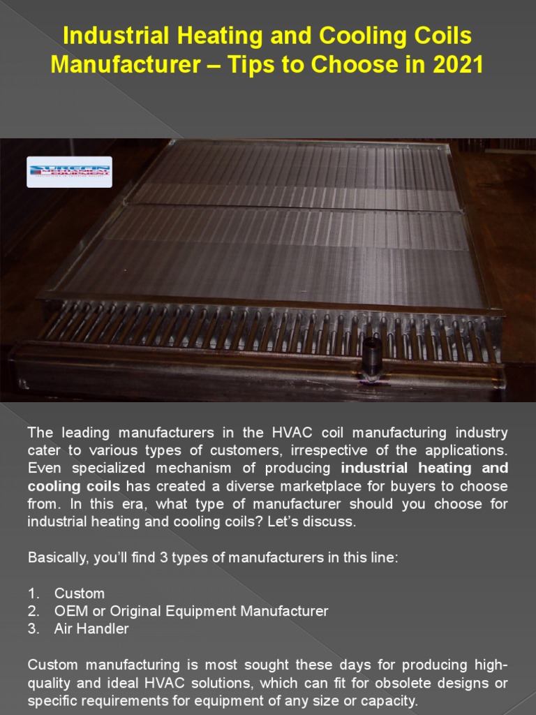 Industrial Heating and Cooling Coils Manufacturer - Tips To Choose in ...