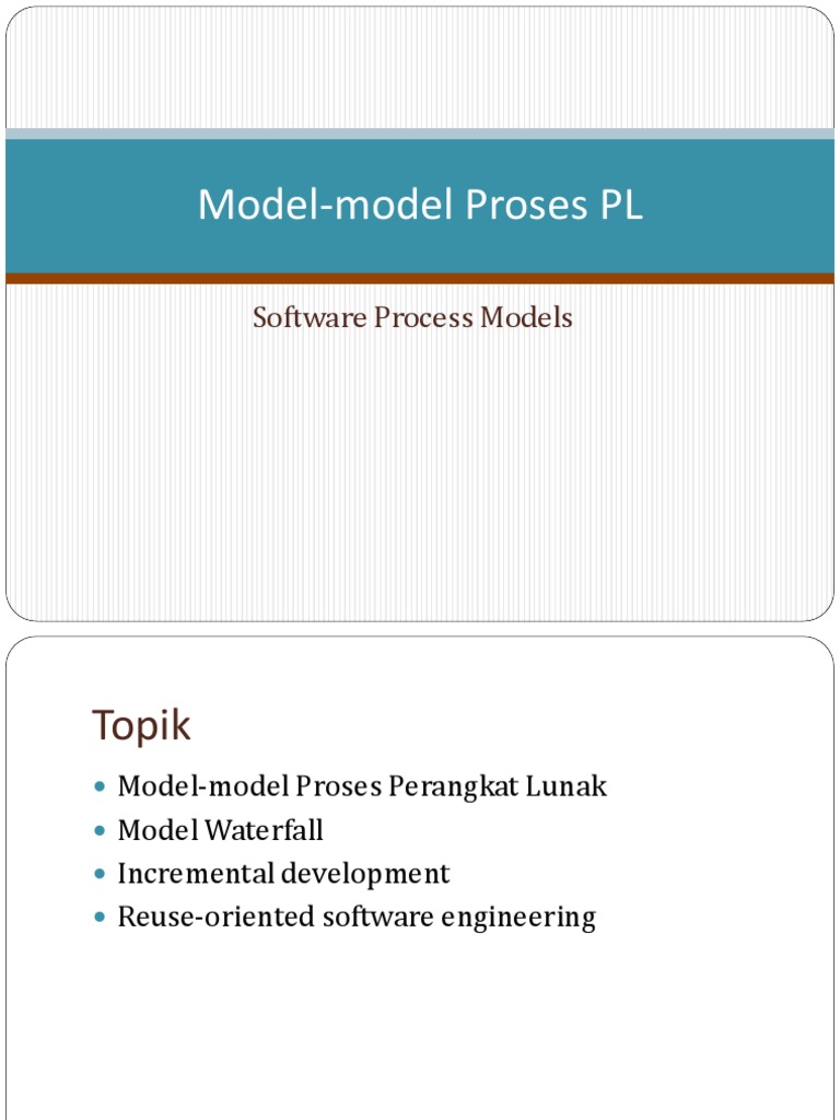 2.1 Model Proses Perangkat Lunak | PDF