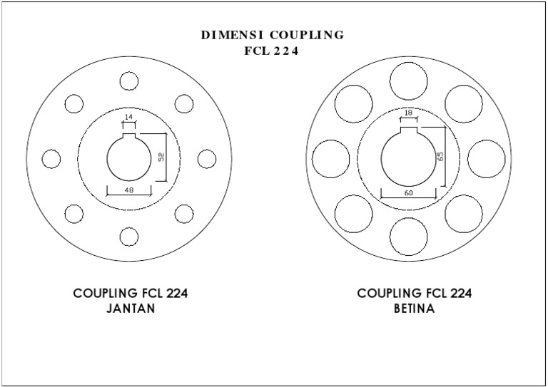FCL 224 Coupling Dimensions | PDF