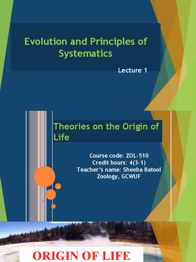 Evolution-Origins of Life | PDF | Abiogenesis | Organisms