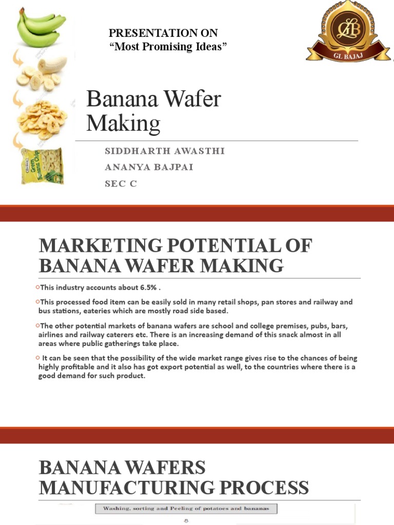 Banana Wafer Making | PDF | Banana | Foods