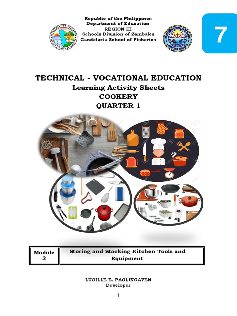 Grade 7 Mod. 3 | PDF | Kitchen | Kitchen Utensil