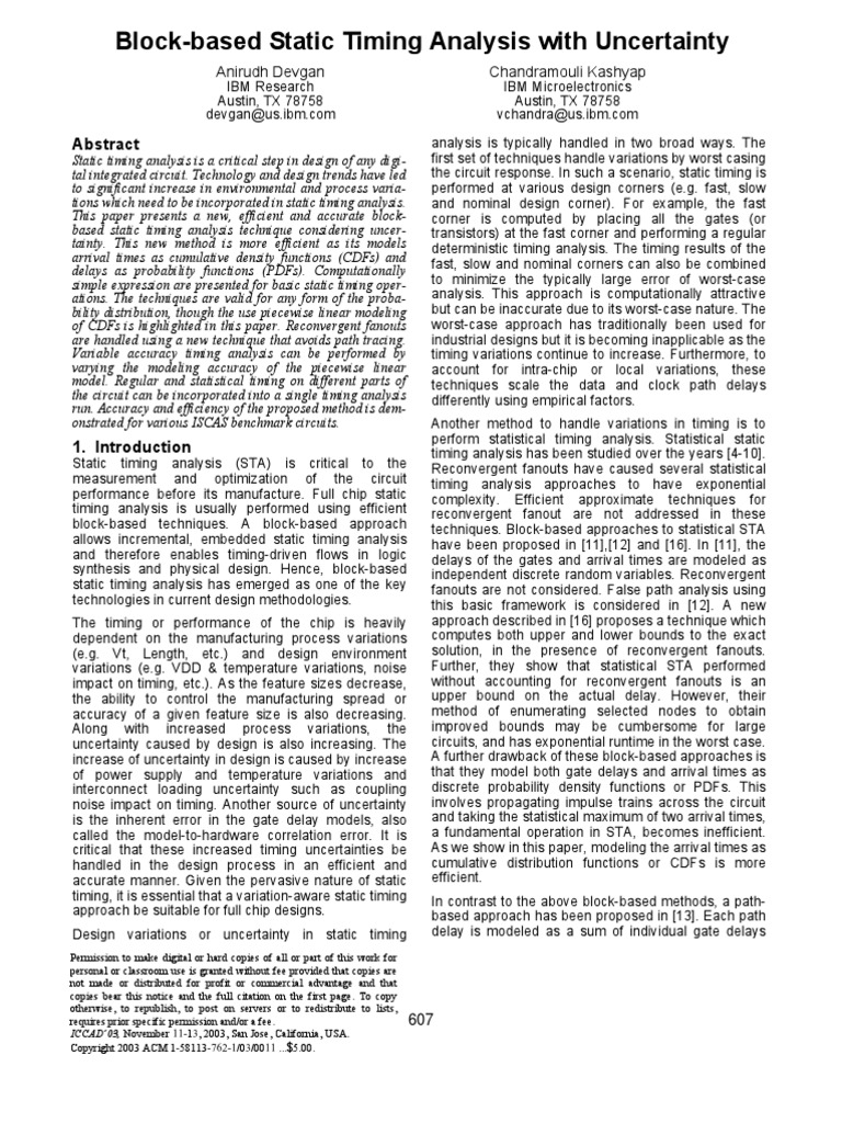 Stat Iccad03 | PDF | Probability Density Function | Statistics