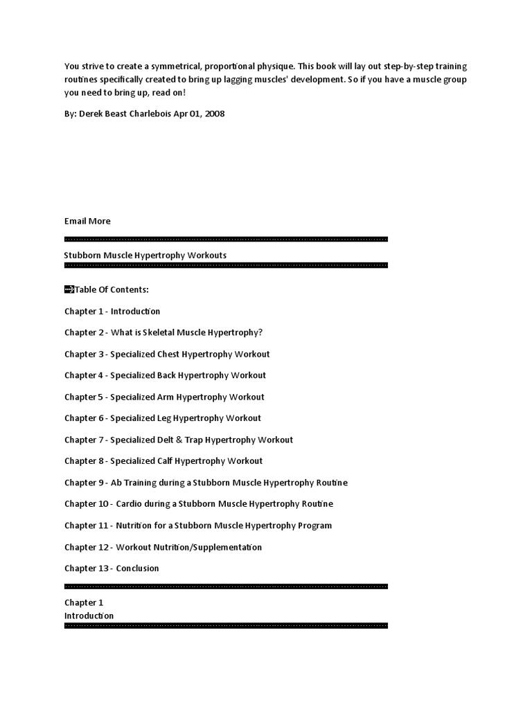 Specialized Workouts for Lagging Muscles: Step-by-Step Routines to ...