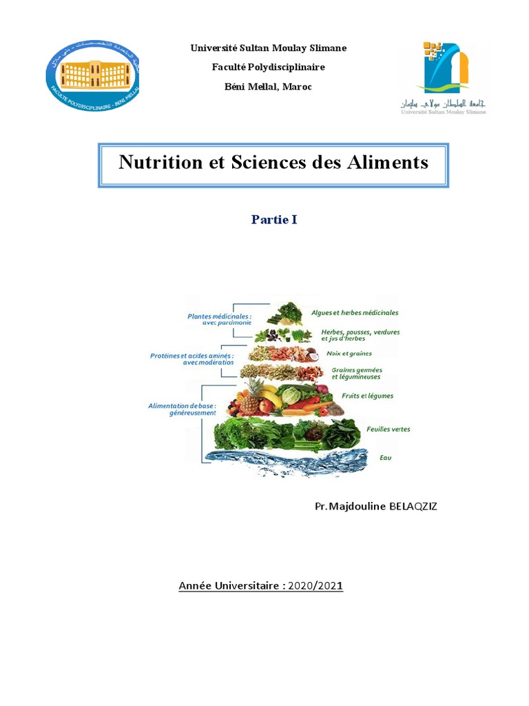 Introduction à la nutrition humaine | PDF | Fibre alimentaire | Régime ...
