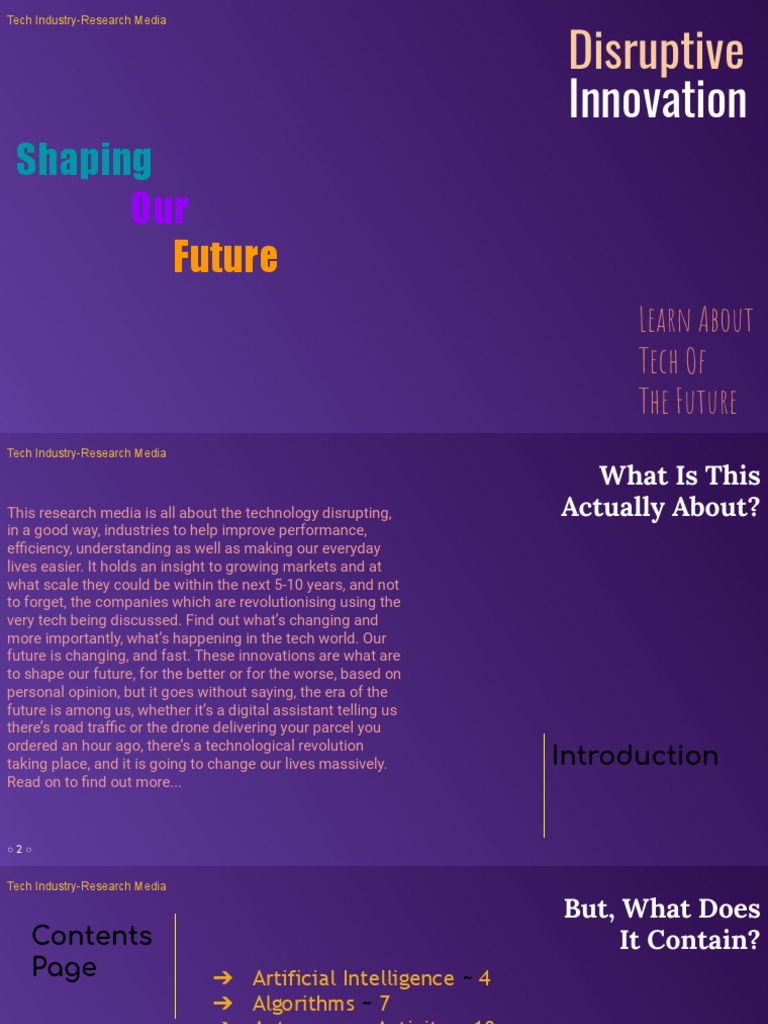 Disruptive Innovation | PDF | Amazon Web Services | 3 D Printing