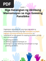 Mga Gawaing Pansibiko | PDF