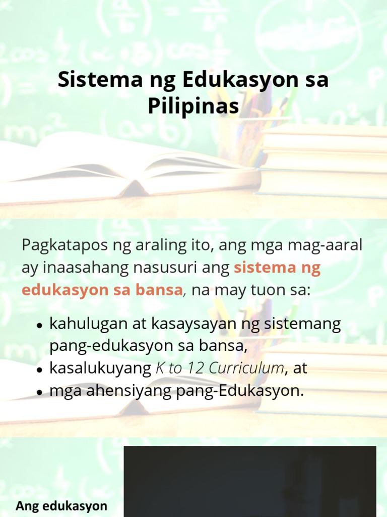 L1 - Sistema NG Edukasyon Sa Pilipinas | PDF