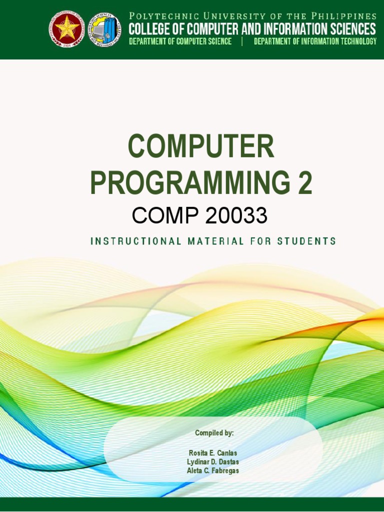 IM COMP 20033 Computer Programming 2 | PDF | Parameter (Computer Programming) | Subroutine