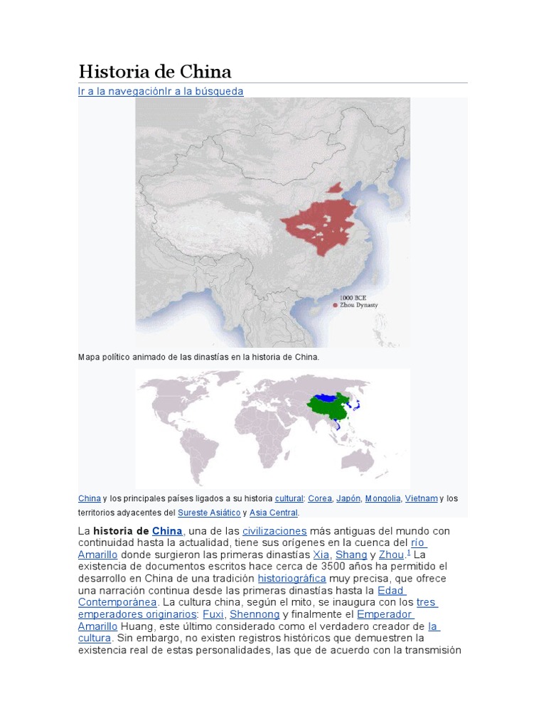 Historia Del China | PDF | Historia de china | Tres reinos