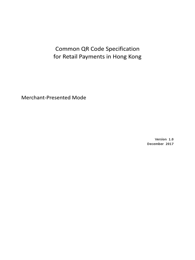 Common QR Code Specification | PDF | Qr Code | Emv