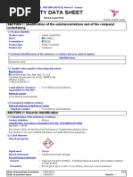 Safety Data Sheet for Cream Cleanser | PDF | Toxicity | Dangerous Goods