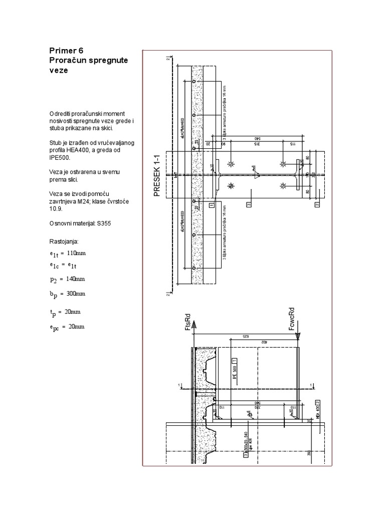 Primer 6 Proracun Spregnute Veze | PDF