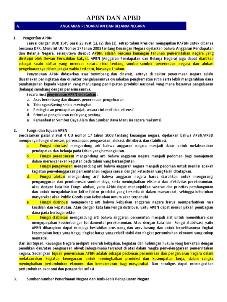Materi Apbn Dan Apbd, Perpajakan | PDF