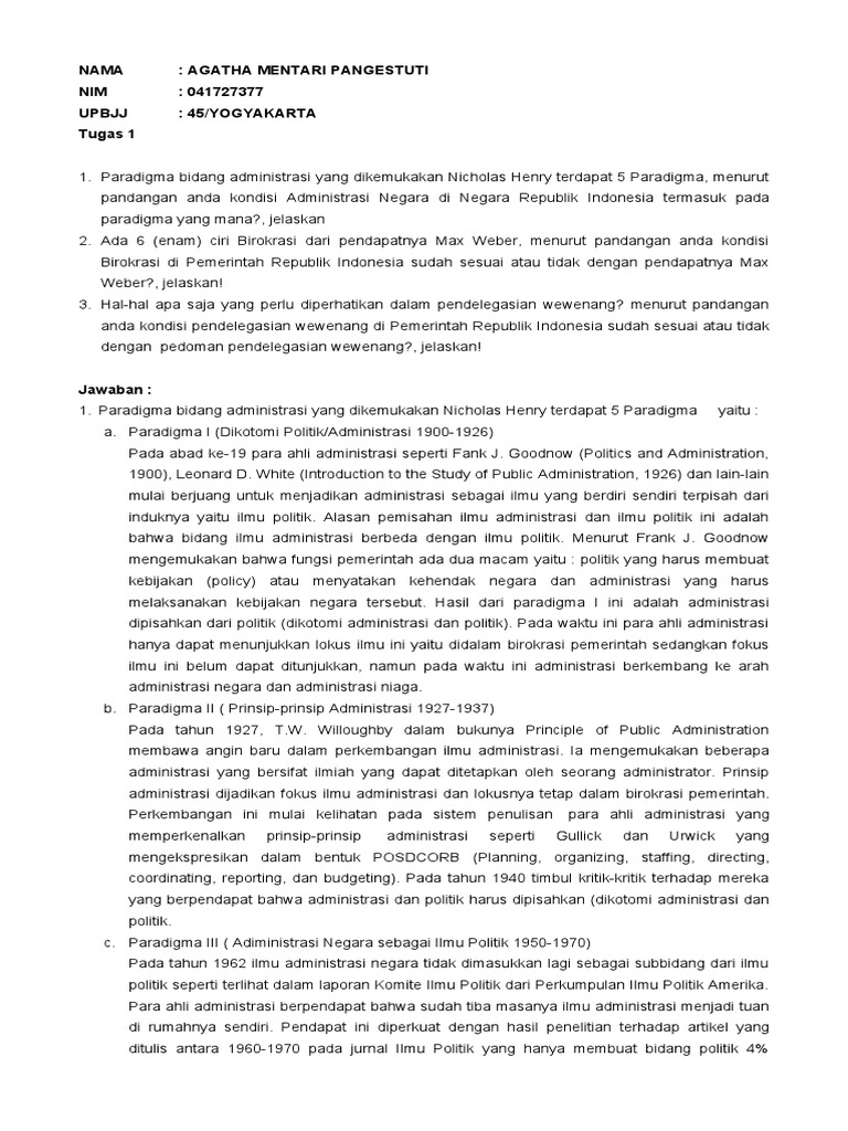 Tugas 1 MANAJEMEN UT | PDF