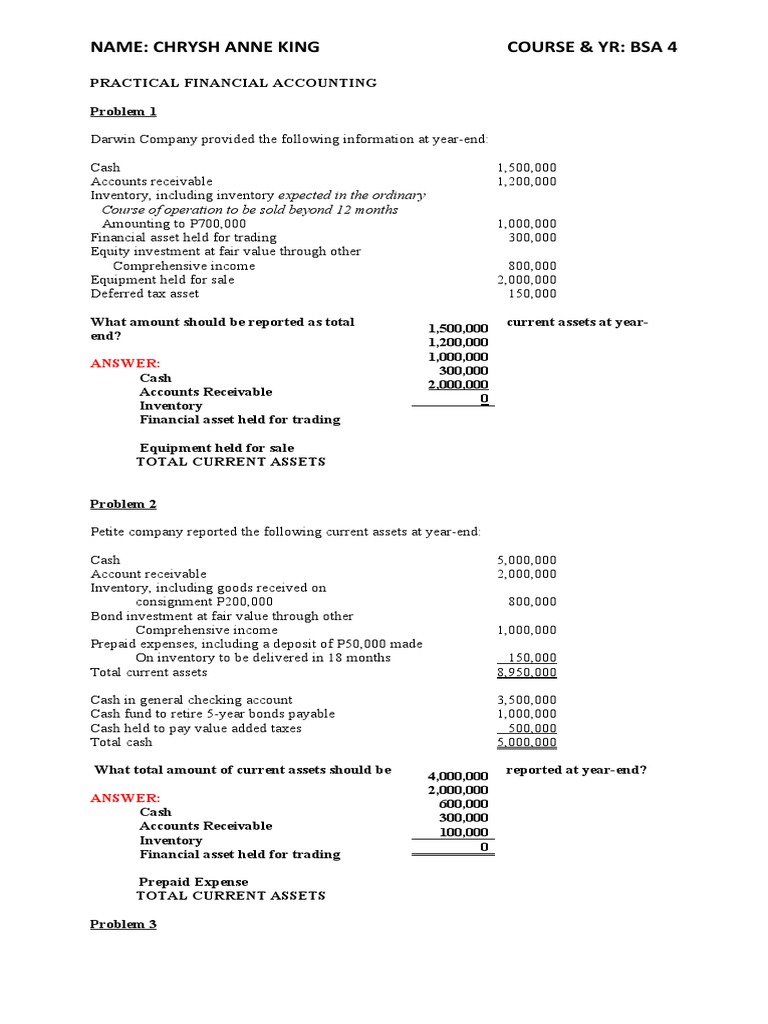 PRACTICAL FINANCIAL ACCOUNTING - Volume 1 | PDF | Retained Earnings ...