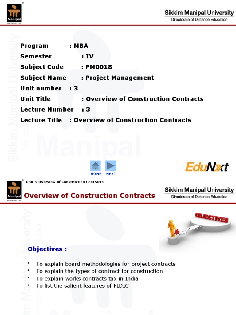 Types of Construction Contracts Overview | PDF | Economic Sectors ...