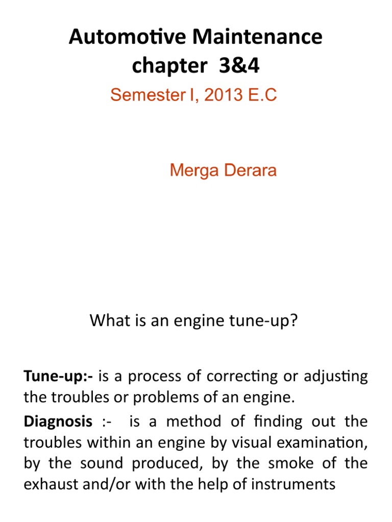 Engine Tune-Up and Service Guide | PDF | Engines | Throttle