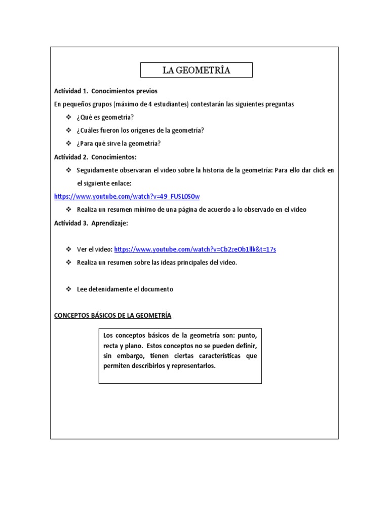 Introducción a la Geometría Básica | PDF | Línea (geometría ...